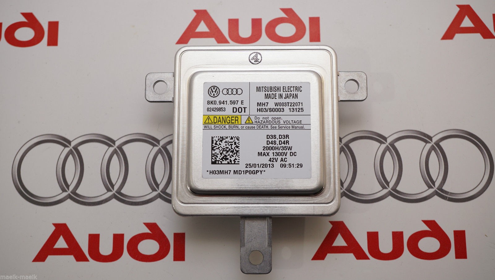 Mitsubishi Electric W003T22071 8K0941597E 8K0 941 597 E Xenon Ballast